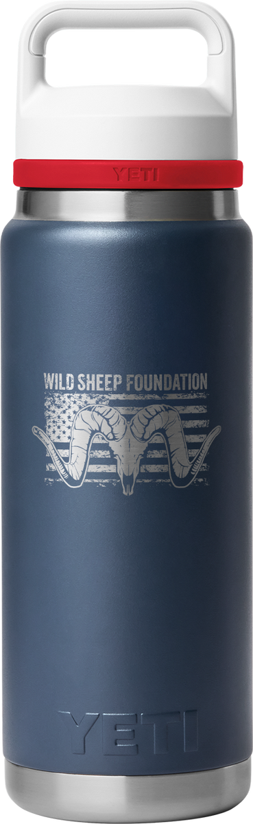 Red, White & Blue WSF Yeti Water Bottle – Wild Sheep Foundation